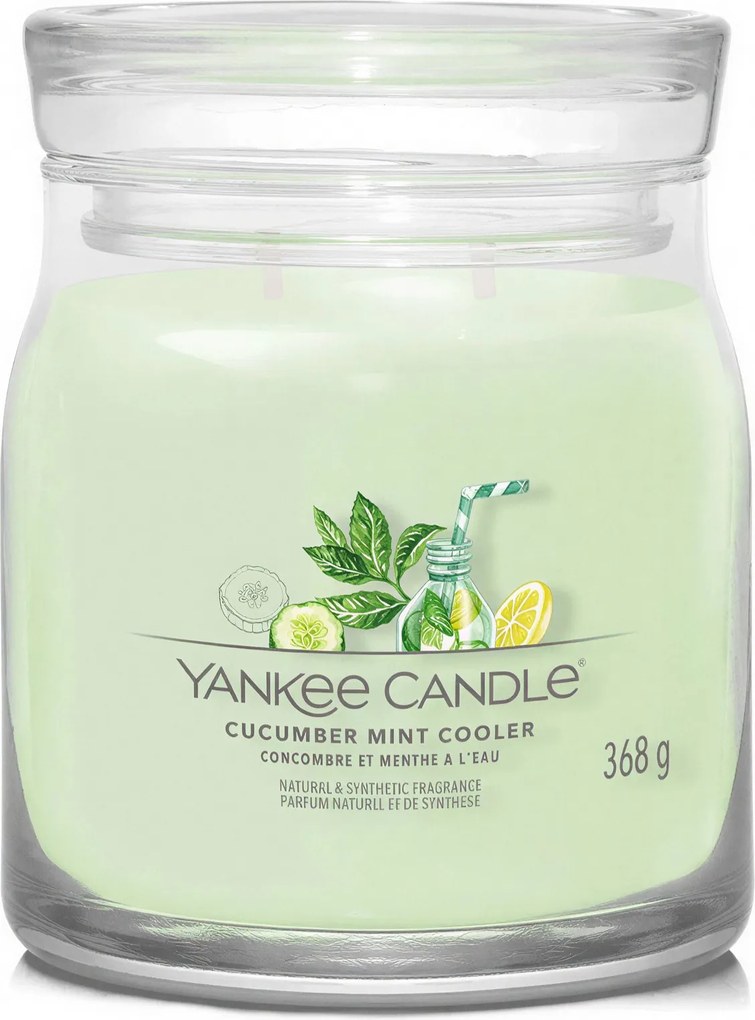 Yankee Candle Signature svíčka Cucumber Mint Cooler Velikost: střední 368 g