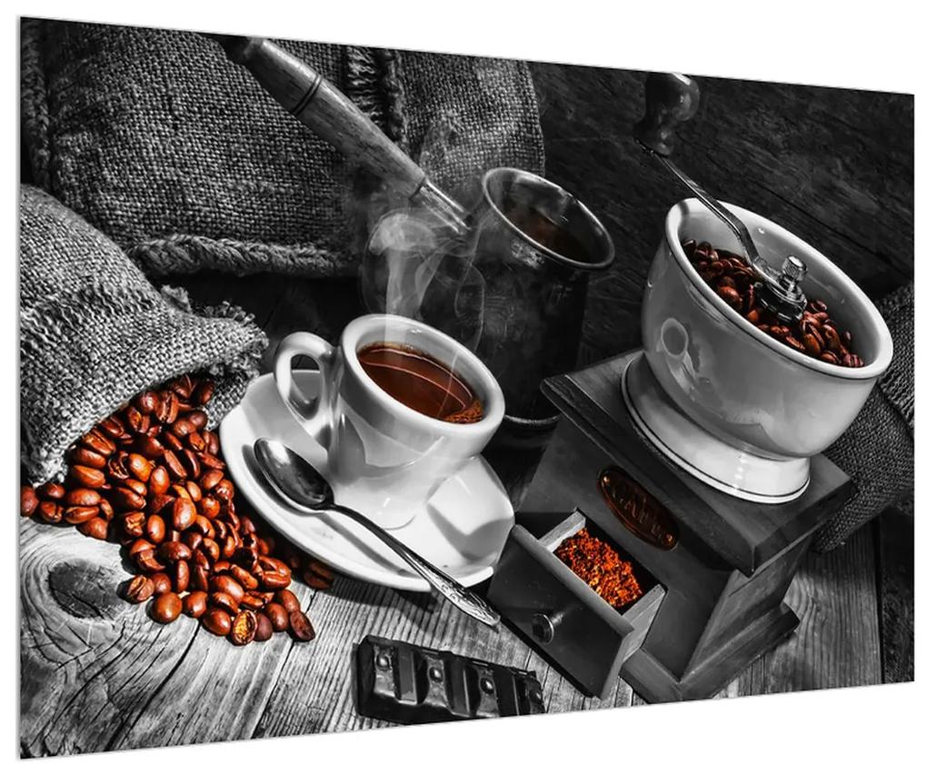Obraz šálku kávy  (90x60 cm)