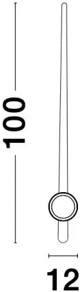 LED nástěnné svítidlo Kedo 100 hnědá