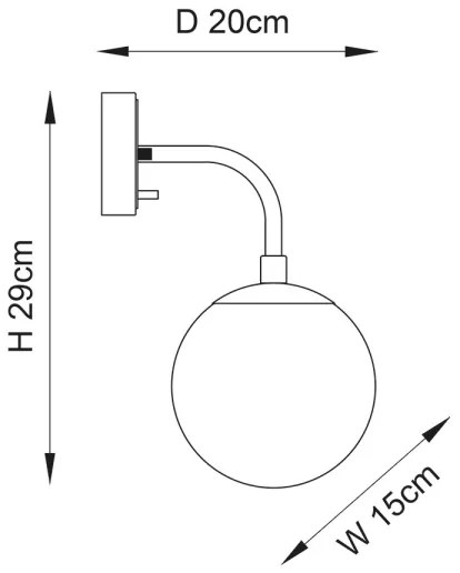 Endon 91892 - Nástěnné svítidlo ONTARIO 1xE14/7W/230V mosaz