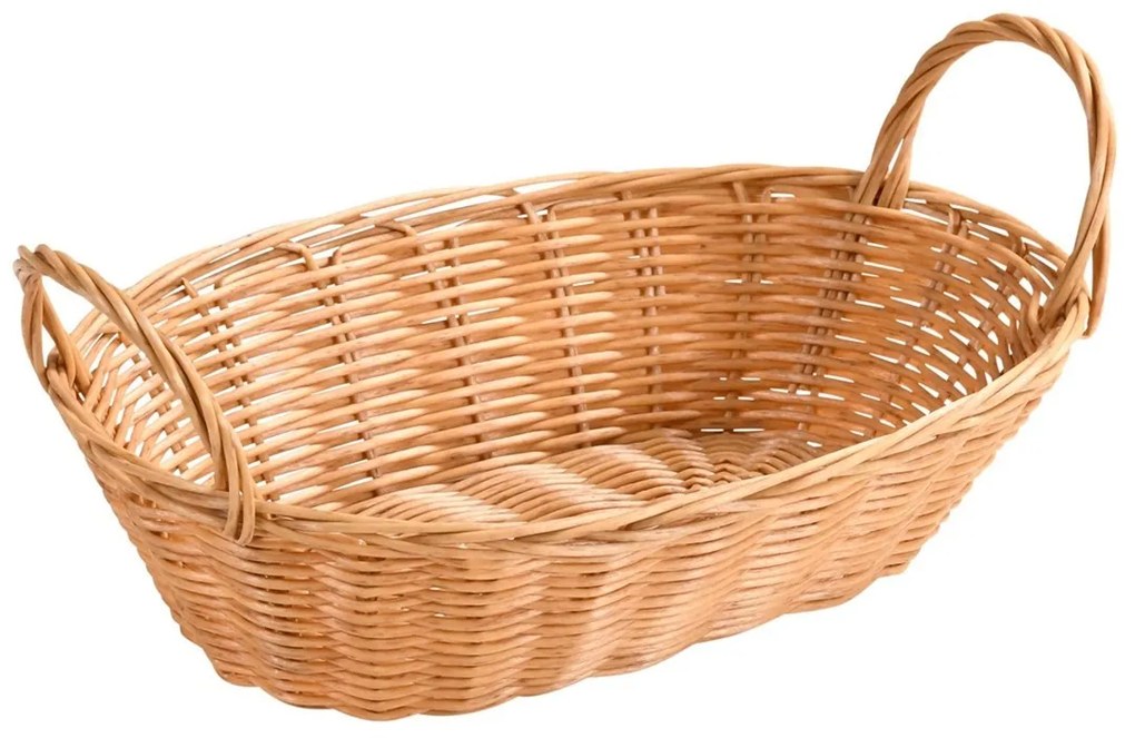 Oválný košík na chléb a ovoce PURPO hnědý