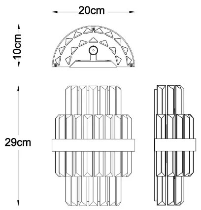 Zuma Line W0567-02A-B52G - Nástěnné svítidlo CONSTANTINOPLE 2xG9/28W/230V zlatá
