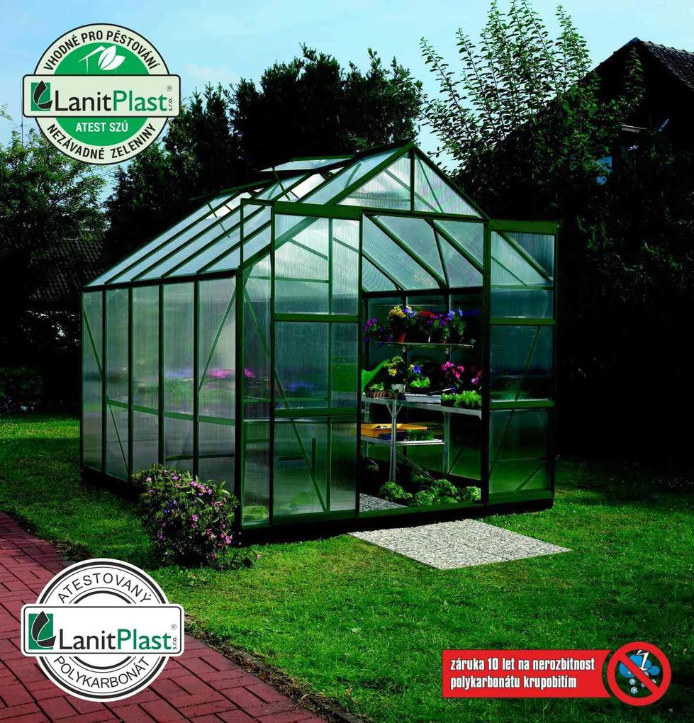 Vitavia Garden Polykarbonátový skleník VITAVIA URANUS 8300, PC 6 mm, zelený