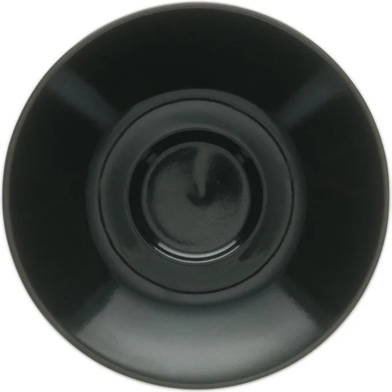 Černý porcelánový podšálek ø 12,5 cm Barista – BonBistro