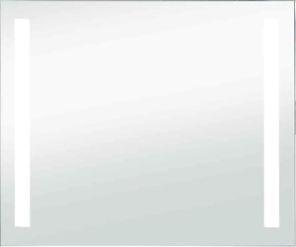 Koupelnové nástěnné zrcadlo s LED osvětlením 80 x 60 cm 144706