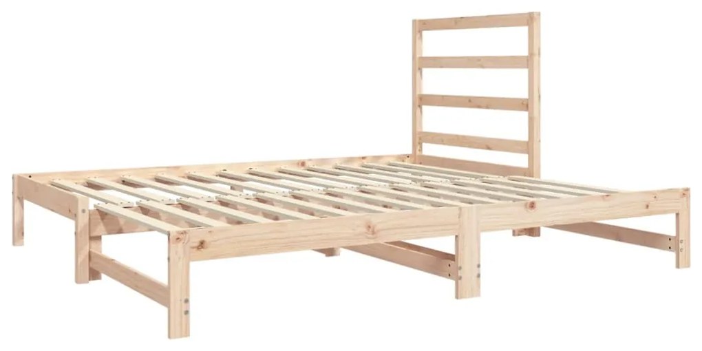 Výsuvná postel 2x (90 x 190) cm masivní borovice,  3124747