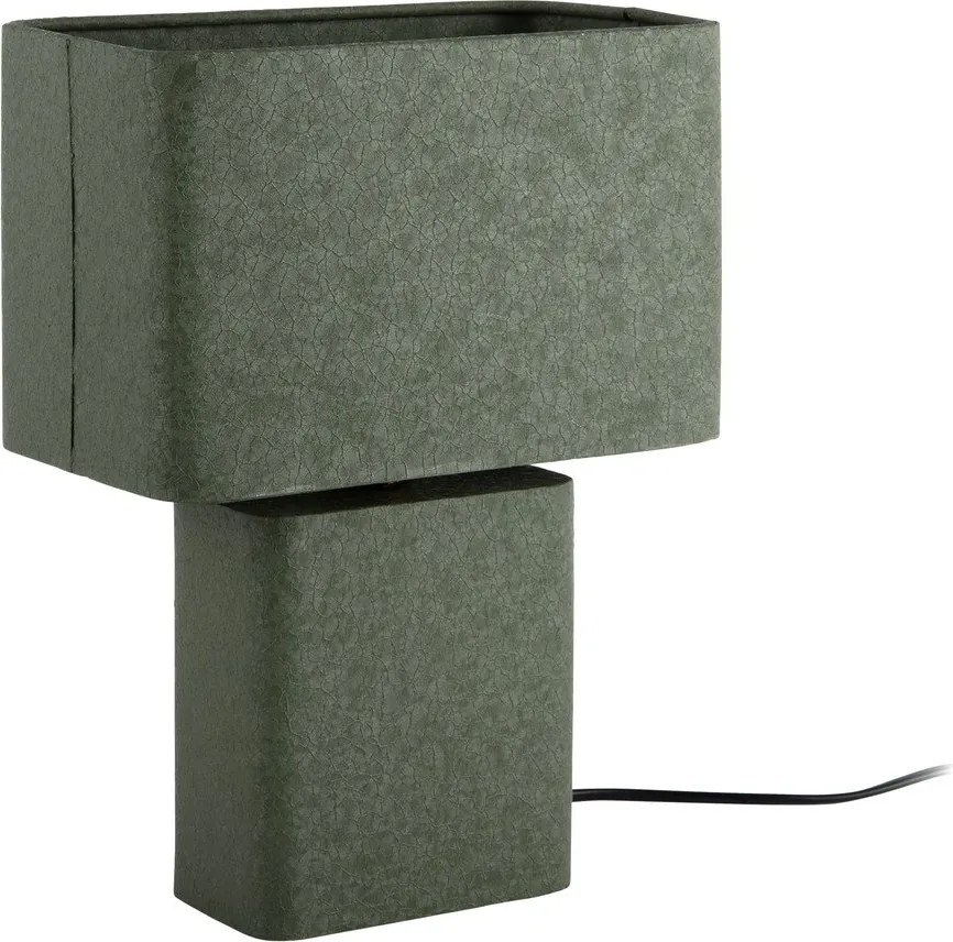 Zelená kovová stolní lampa (výška 33 cm) Boaz Recto – Leitmotiv