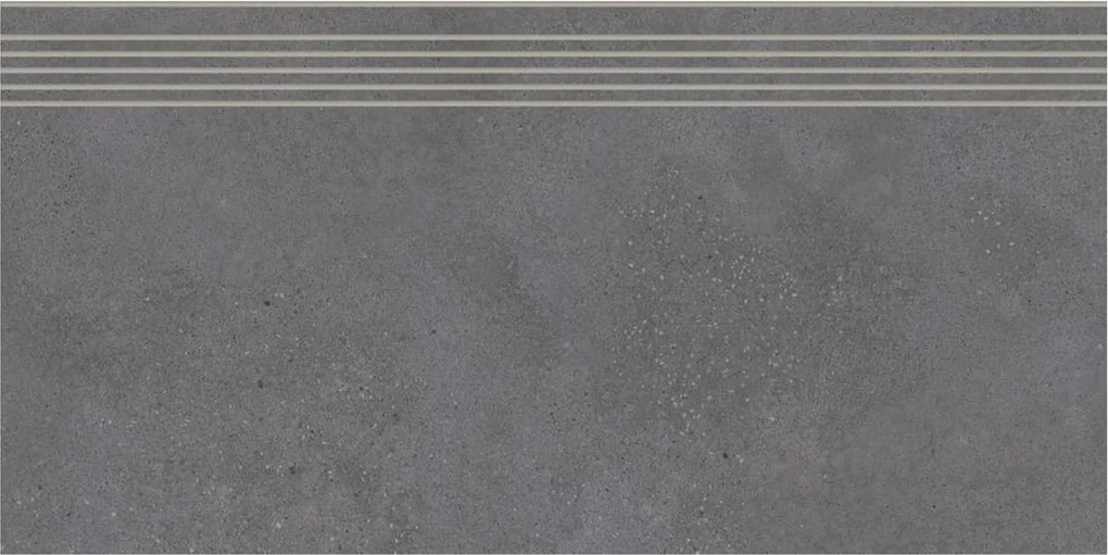RAKO Betonico - Schodovka 40x80 cm, černá DCP84792