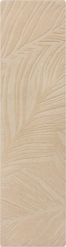 Behúň Solace Lino Leaf Natural, 60x230, béžová, chodba / predsieň, Flair Rugs