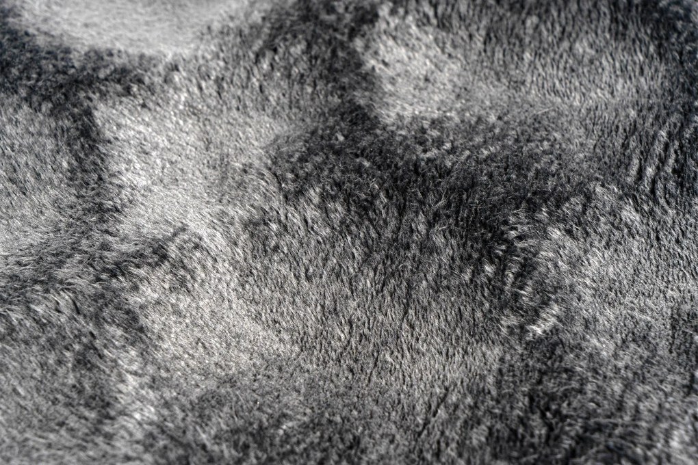Obsession, Kusový koberec Diamond Cut 800 Anthrazit kruh, 200x200 (průměr) kruh, černá, ložnice