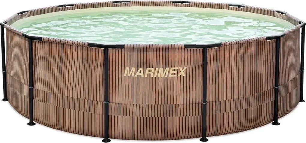 MARIMEX Bazén Florida TEAK se zabudovaným skimmerem, pr. 457 x 132 cm