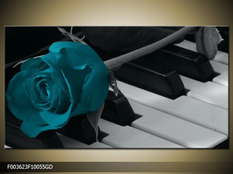 Obraz modré růže na piánu  (), 40 dalších rozměrů