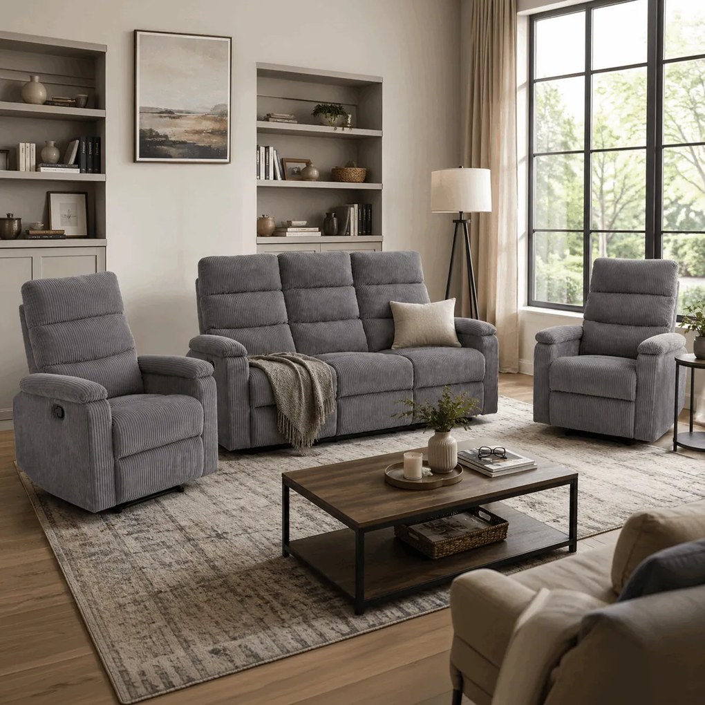 Autronic Sedací souprava polohovací ASD-C5981 GREY6