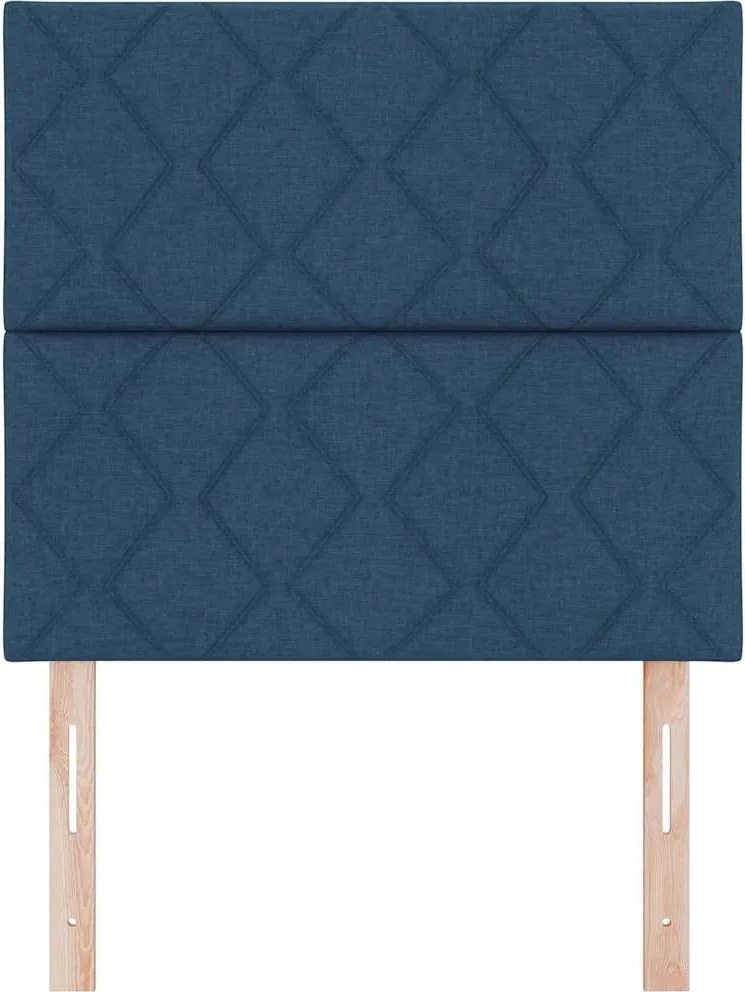 Čelo postele Modrá 90 cm textil 3337892