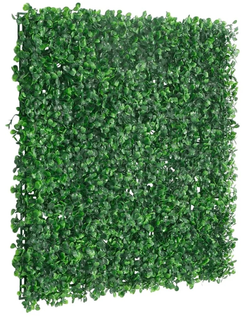 Umělý plot z listnatého keře 24 ks zelený 50 x 50 cm
