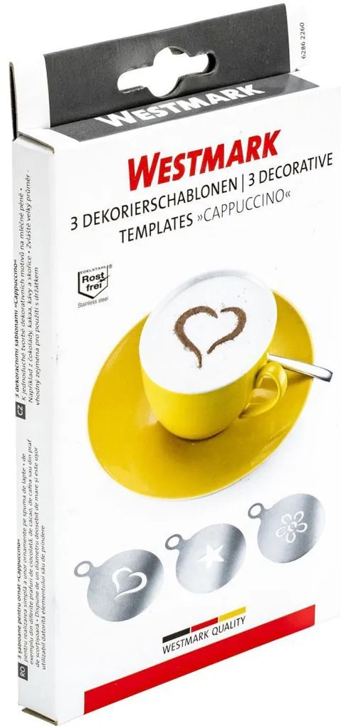 Westmark Šablona dekorační CAPPUCCINO / 3 ks