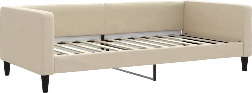 Válenda s přistýlkou krémová 100 x 200 cm textil 3196587