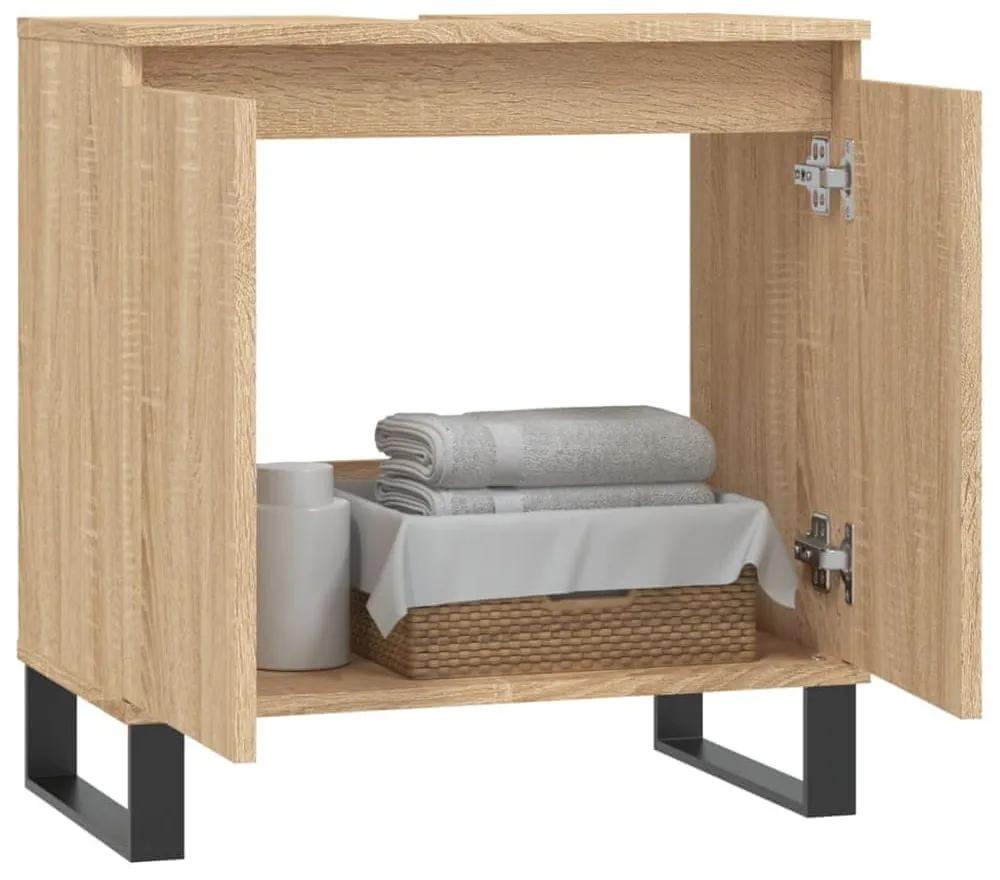 Petromila Koupelnová skříňka dub sonoma 58 x 33 x 60 cm kompozitní dřevo
