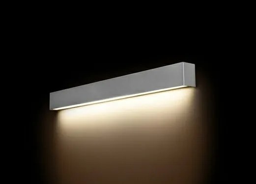 LED nástěnné svítidlo Nowodvorski 9614 STRAIGHT WALL LED stříbrná M