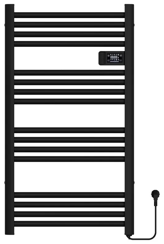 BPS-koupelny Elektrický koupelnový radiátor HYD-LOA-BL 500W 54x96 cm, černý
