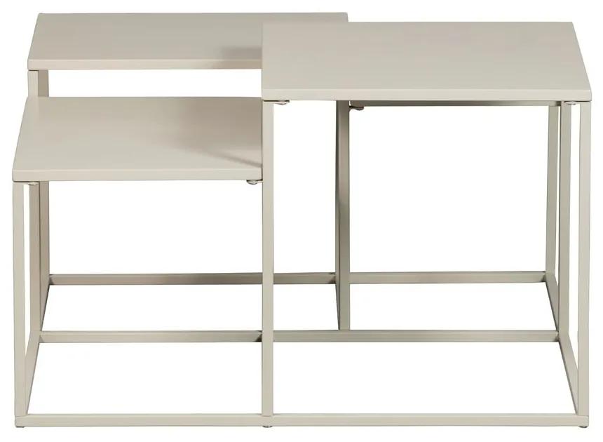Béžový kovový konferenční stolek 70x70 cm Mida – WOOOD