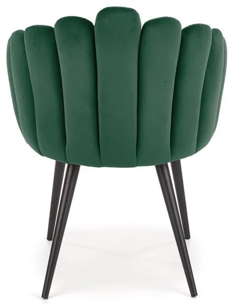 Halmar Jídelní židle K410 - tmavě zelená