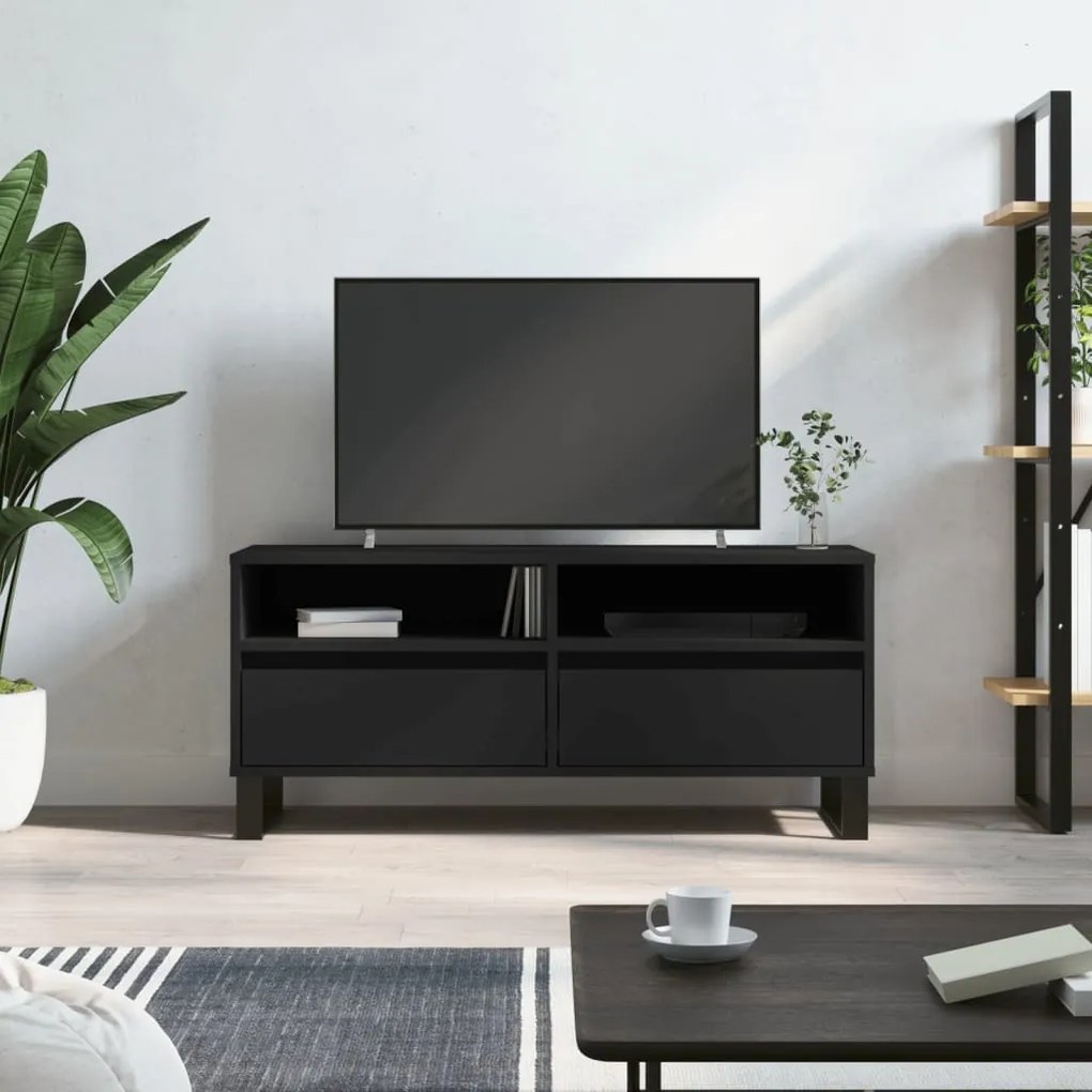 vidaXL TV skříňka 100 x 34,5 x 44,5 cm kompozitní dřevo [831245] Barva: šedá sonoma