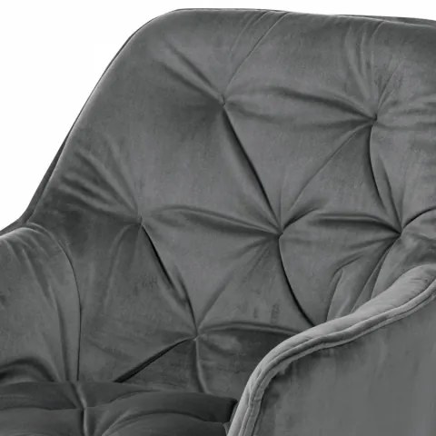 Jídelní židle šedá sametová DCH-421 GREY4