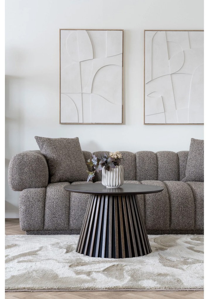 House Nordic Třímístná pohovka AURORA hnědá 226 cm