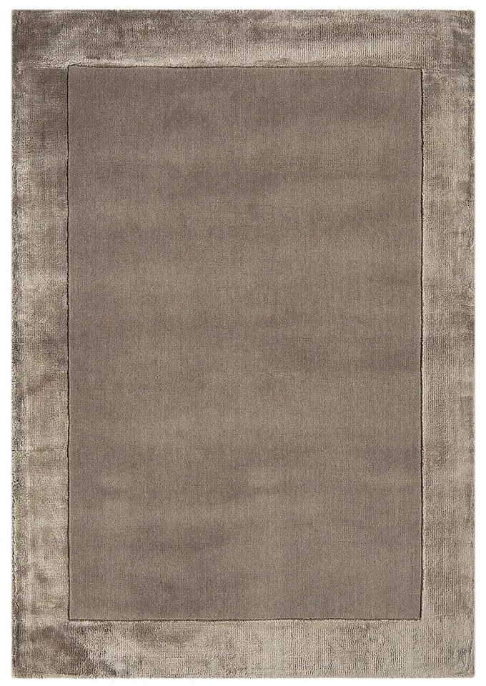 Hnědý ručně tkaný koberec s příměsí vlny 120x170 cm Ascot – Asiatic Carpets