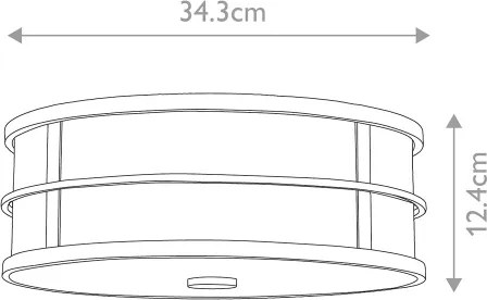 Feiss FE-FUSION-F-PNBR - Stropní svítidlo FUSION 3xE27/40W/230V zlatá