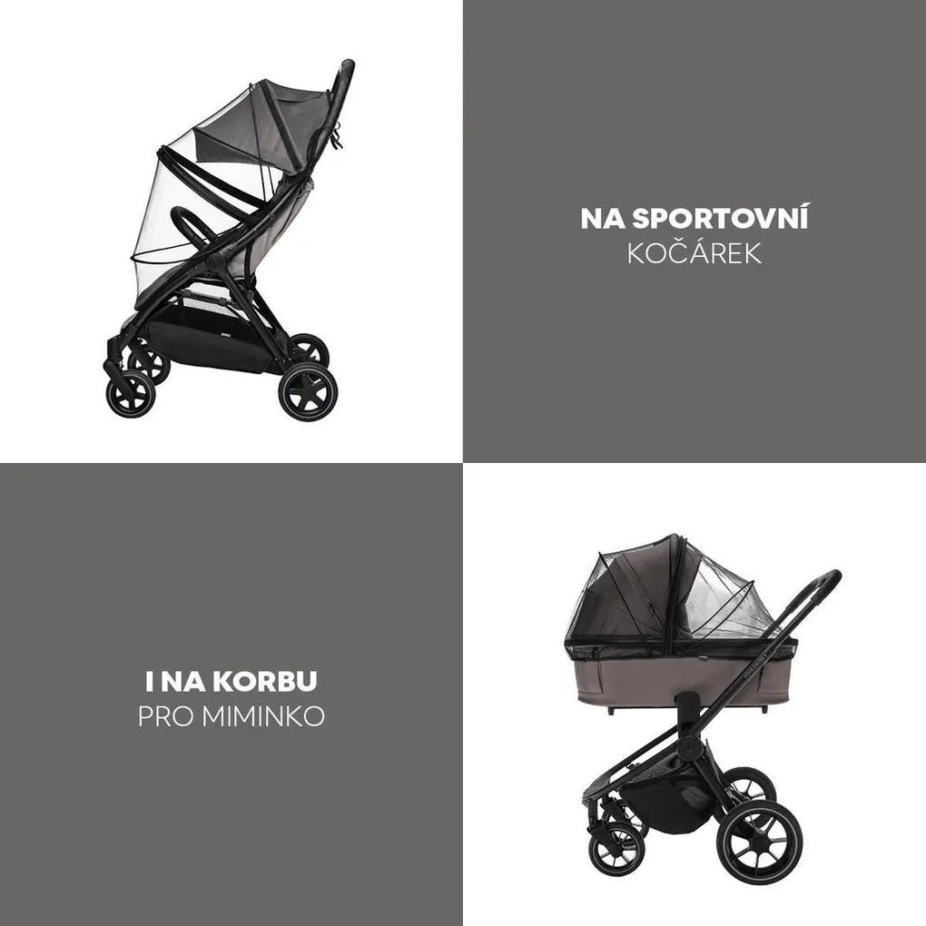 Zopa Moskytiéra na kočárek univerzální exclusive Black