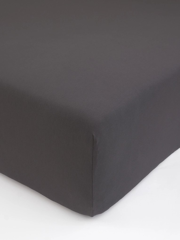 MK Lůžkoviny Jersey prostěradlo s elastanem 200 × 200 cm – tmavě šedé