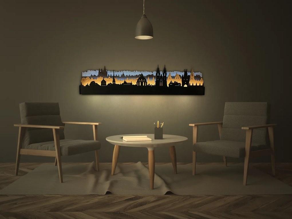 Li-Go "Praha" světelný obraz 230V 125x35cm