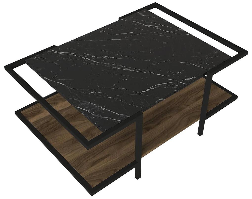 Konferenční stolek Mistral (ořech + černá). 1089621