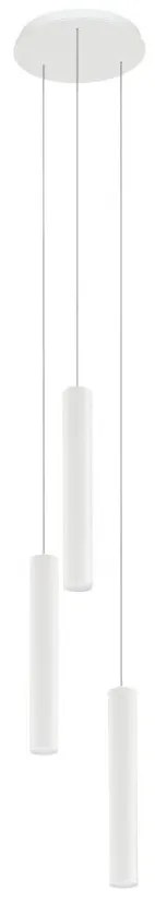 Linea Light 8840 Tu-V_3, závěsné svítidlo se třemi závěsy, 56W LED 3000K DALI, délka 52,6cm