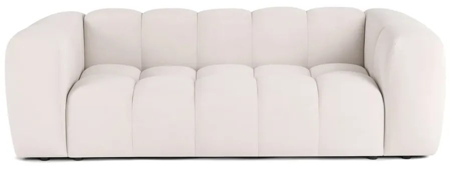 Krémová sametová pohovka 225 cm Cube - II. jakost – Bonami Selection