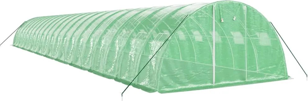 Skleník s ocelovým rámem zelený 80 m² 20 x 4 x 2 m 3188069