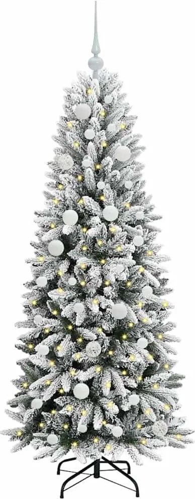 Umělý vánoční stromeček Bílá 150 cm PVC, plast, ocel a PE 3396036