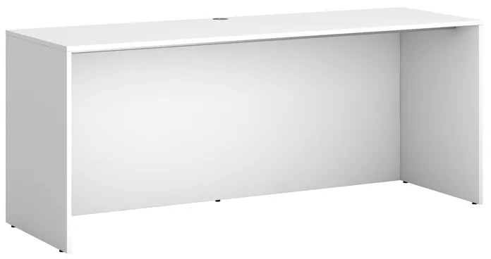 PLAN Kancelářský pracovní stůl SEGMENT, 1800 x 600 mm, bílý