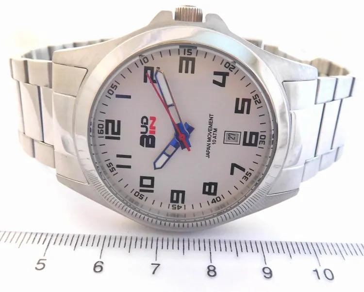 Pánské levné ocelové vodotěsné hodinky Bud-IN steel B1701.1 - 10ATM