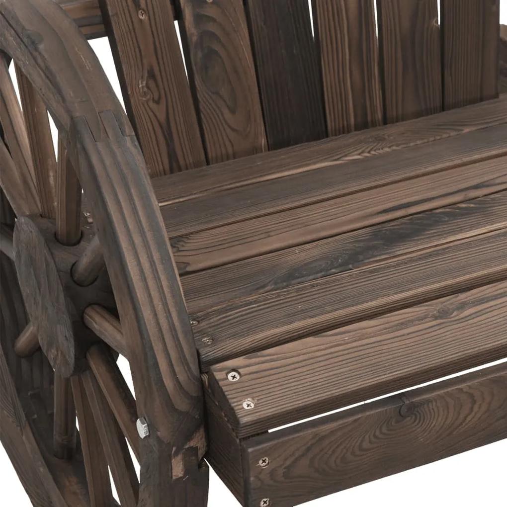 Zahradní židle Adirondack 2místná masivní jedlové dřevo - Default Title
