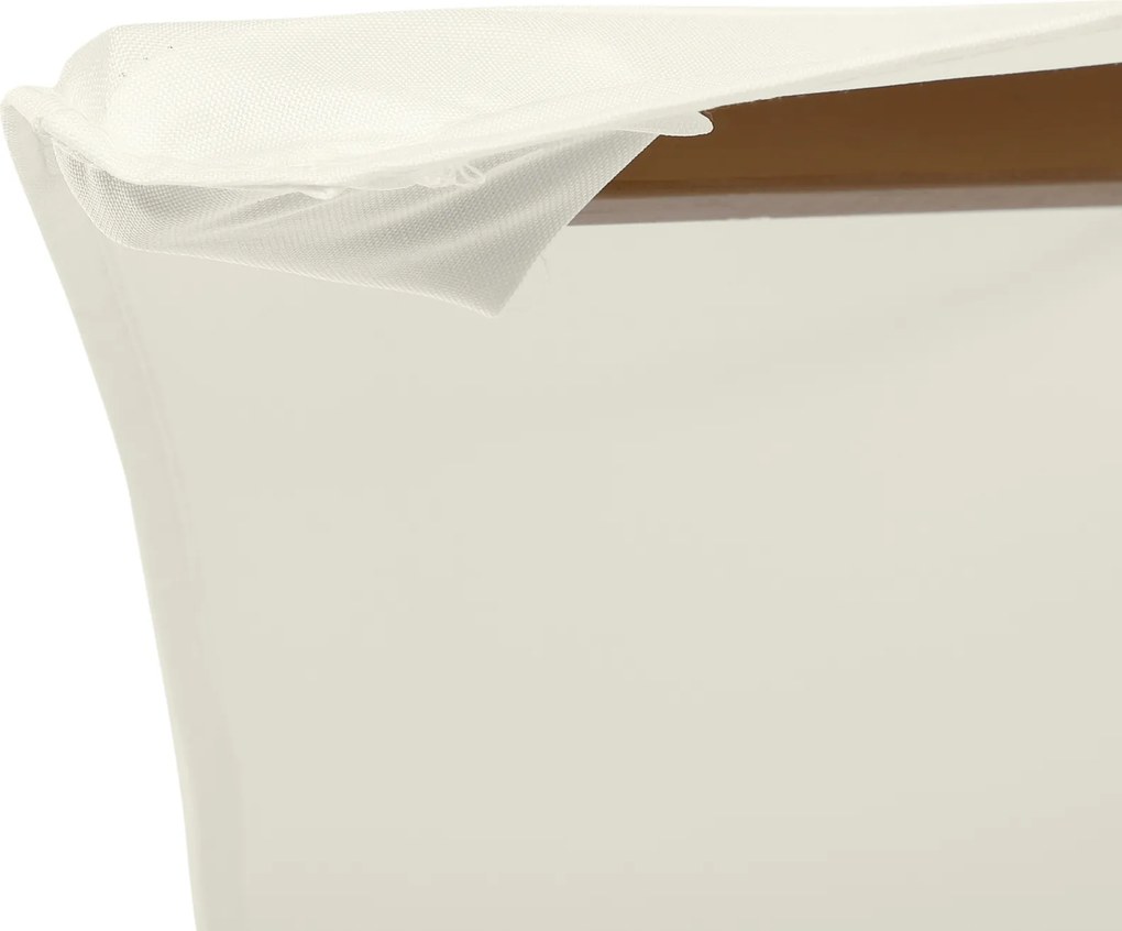 Outsunny Slunečník Ø 250 cm, slunečník s kladkovým mechanismem, balkonový plážový slunečník z bambusu, větruodolný tržní slunečník, ochrana před slun…