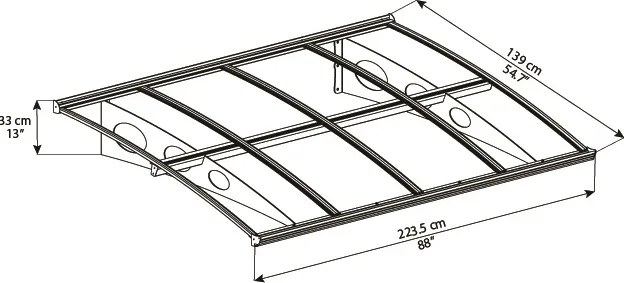 Palram - Canopia Herald 2230 - vchodová stříška