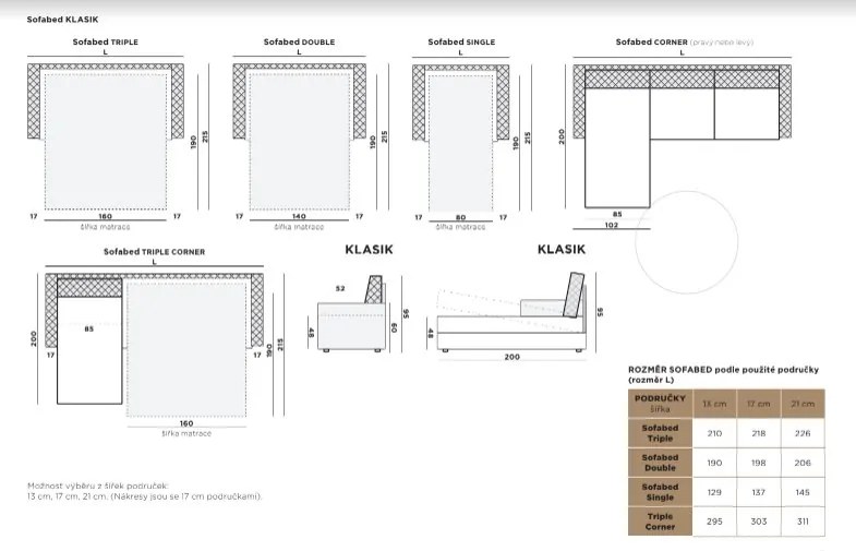 Materasso Křeslo SOFABED SINGLE MODERN - rozklad VARIANTA PROVEDENÍ: MODERN