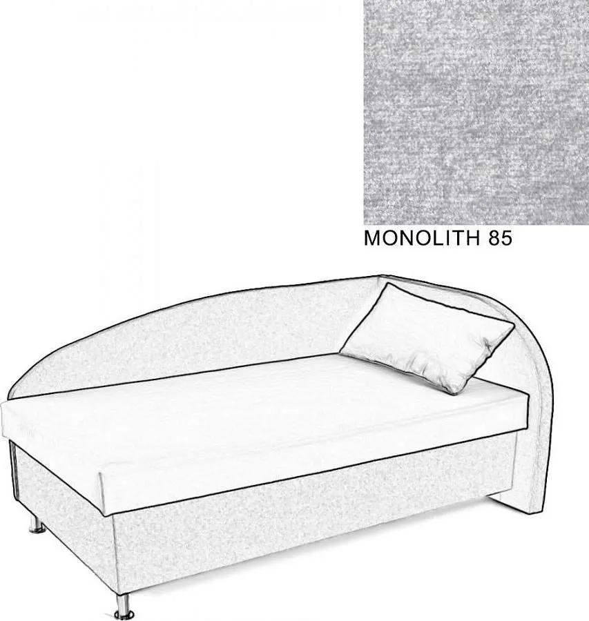 Dřevona - Elitte Čalouněná postel AVA NAVI, s úložným prostorem, 120x200, pravá, MONOLITH 85
