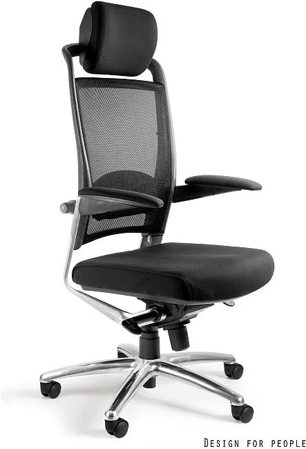 Kancelářská židle Lena s barevnou opěrkou hlavy a sedadlem