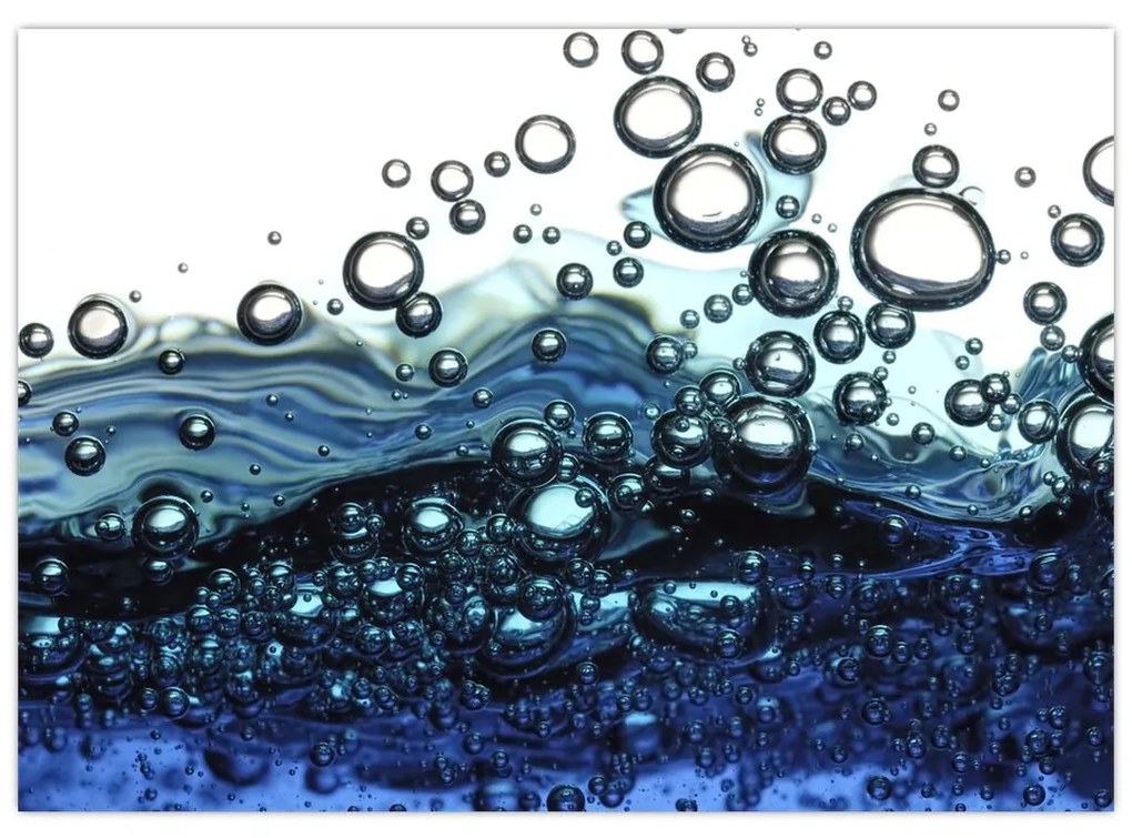 Skleněný obraz bublinek (70x50 cm)