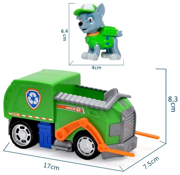 Postavička z populární pohádky "Tlapková patrola"  II Barva: Rocky no box