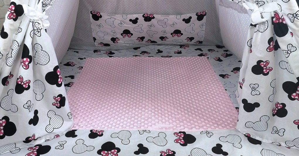 Dětský stan TEEPEE (TÝPÍ) EXCLUSIVE s doplňky - MYŠKA MINNIE - růžový